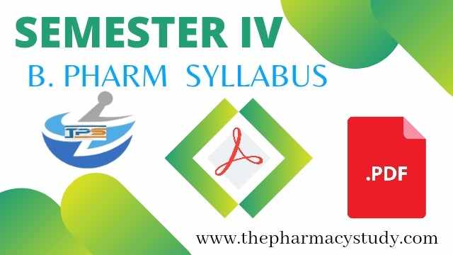 4th Semester B Pharm New Syllabus 2023 Online Free PDF Download 4th Semester B Pharm New Syllabus 2023 Online Free PDF Download